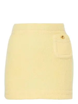 Prada Cashmere Miniskirt - Yellow