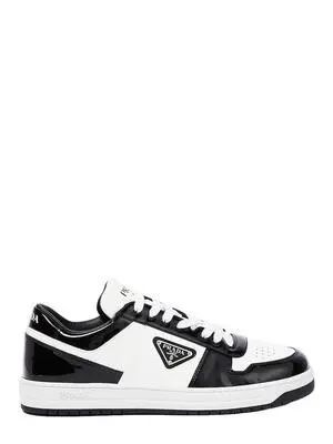 Prada Downtown Leather Low-top Sneakers - White