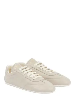 Prada Leather Sneakers - Grey