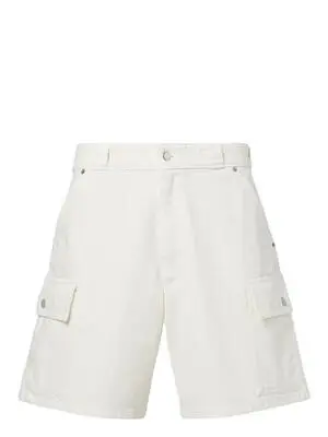 Prada Denim Cargo Shorts - White