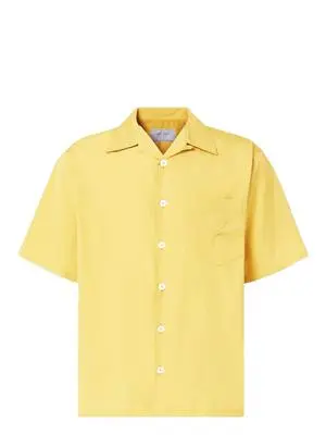Prada Cotton Poplin Bowling Shirt - Yellow