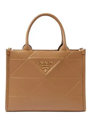Prada Symbole Mini Tote Bag - Brown