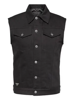 Prada Denim Vest - Black