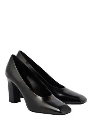Prada 85 Leather Pumps - Black