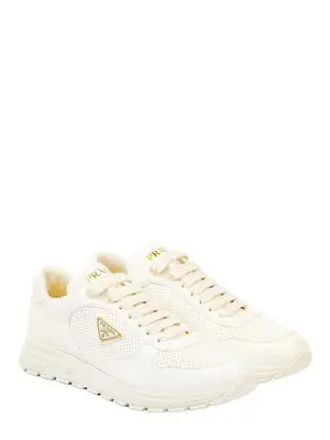 Prada Leather Sneakers - White