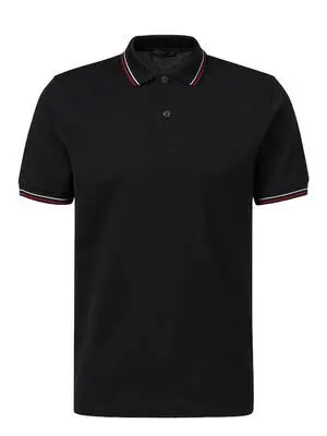 Prada Cotton Piqué Polo Shirt - Black