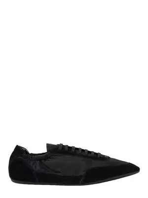 Prada Collapse Re-nylon And Suede Sneakers - Black
