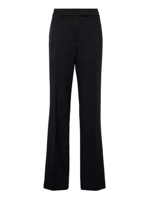 Prada High-rise Wool Straight Pants - Black