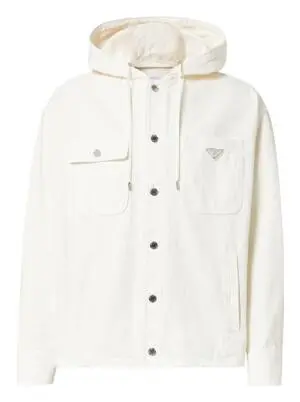 Prada Hooded Denim Jacket - White