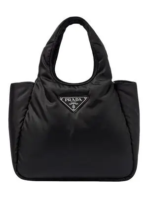 Prada Re-nylon Small Padded Tote Bag - Black