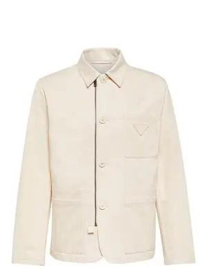 Prada Cotton Blouson Jacket - White