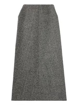 Prada Wool Maxi Skirt - Black