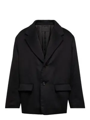 Prada Oversized Cashmere Blazer - Black