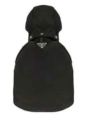 Prada Nylon Hooded Dog Coat - Black