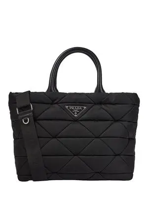 Prada Re-nylon Quilted Tote - Black