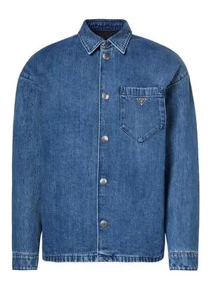 Prada Denim Overshirt - Blue