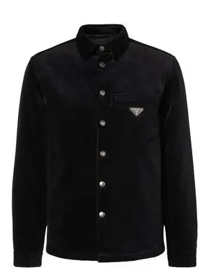Prada Cotton Corduroy Overshirt - Black
