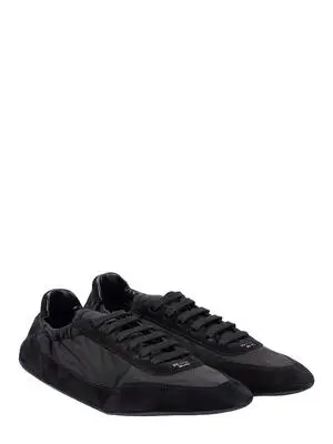 Prada Re-nylon Suede-trimmed Sneakers - Black