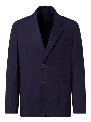 Prada Cotton-blend Poplin Blouson - Blue