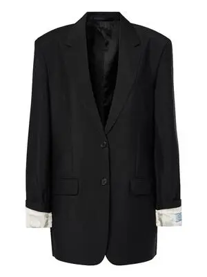 Prada Mohair And Wool Blazer - Black