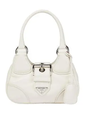 Prada Moon Small Leather Shoulder Bag - White