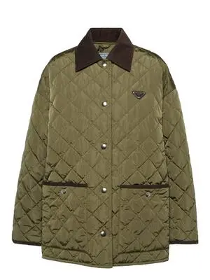 Prada Re-nylon Quilted Jacket - Green