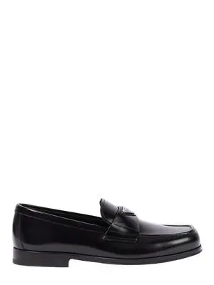 PRADA Prada Brushed Leather Loafers