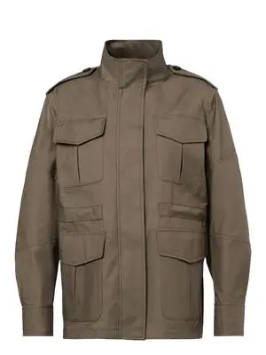 Max Mara Leila Cotton-blend Twill Jacket - Brown