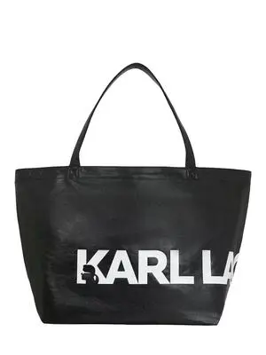 Karl Lagerfeld K/essential Logo-Printed Tote Black