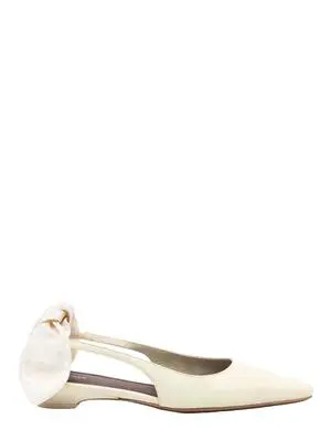NEOUS 15mm Slingback Ballerinas - White