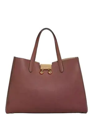 Marni Trunkaroo Medium Tote - Brown