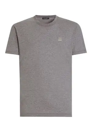 Dolce & Gabbana Cotton T-shirt With Tag - Grey