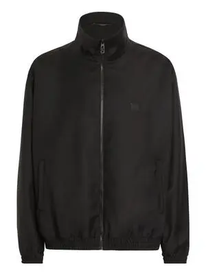 Dolce & Gabbana Wool Jacket With Logo Tag - Black