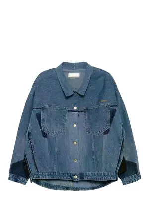 LITKOVSKA Cotton Denim Trucker Jacket - Blue