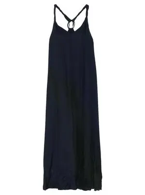 Patrizia Pepe V-neck Maxi Dress - Blue