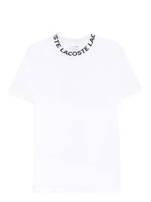 Lacoste Jacquard-logo Piqué T-shirt - White