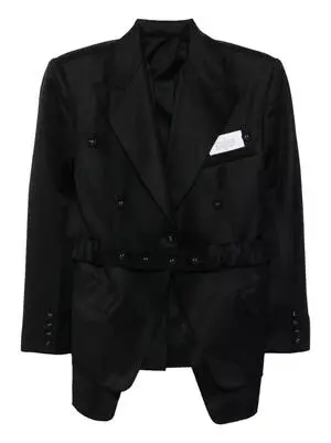 Rokh Double Layered Blazer - Black
