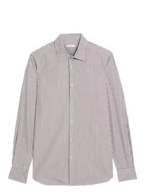Boglioli Striped Cottonpoplin Shirt - Light Brown