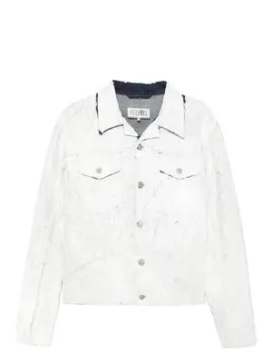 MAISON MARGIELA Coated Denim Jacket - White