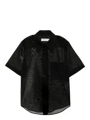 Toga High Twist Gauze Shirt - Black