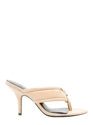 Patrizia Pepe 90mm Leather Sandals - Neutrals