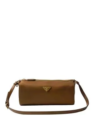 Prada Prada Re-Nylon Top-Zip Shoulder Bag Brown