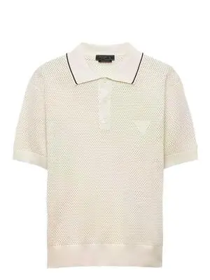 Prada Short-sleeve Polo Shirt - Neutrals