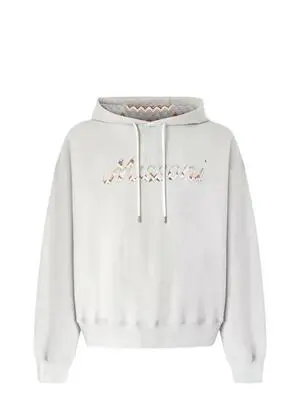 Missoni Logo-appliqué Hoodie - White