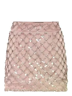 Philipp Plein Paillette-embellished Mini Skirt - Pink