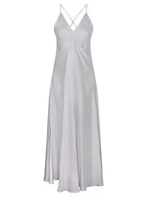 FORTE_FORTE Silk Gown - Grey