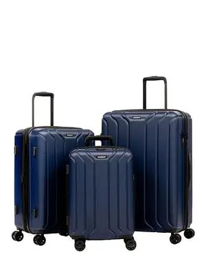 NONSTOP NONSTOP New York 3-Piece Hardside Luggage Set With Packing Cubes Navy