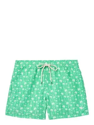 Ralph Lauren Traveler Straight-leg Mid-length Swim Shorts - Green