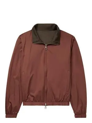Loro Piana Reversible Padded ® Storm System® Nylon And Cashmere Blouson Jacket - Brown