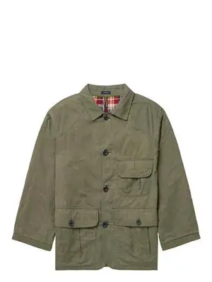 DRAKE'S Cotton-twill Chore Jacket - Green